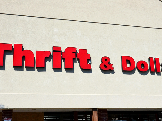 The unassuming storefront of Thrift & Dollar Inc beckons with the siren call that has launched a thousand bargain-hunting expeditions across Aurora.