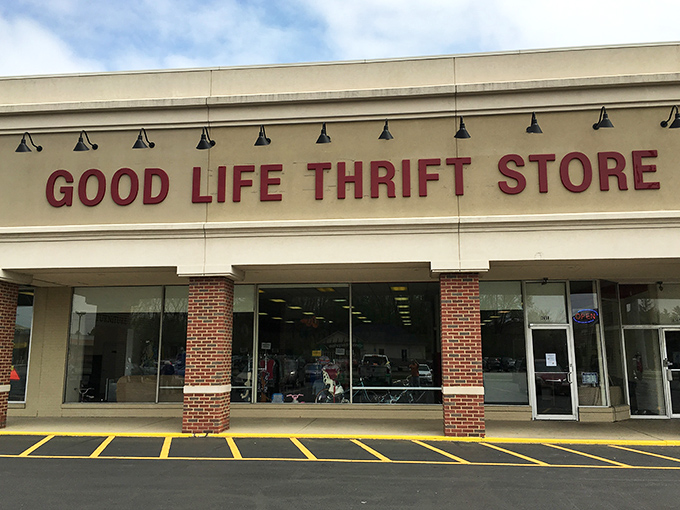 The unassuming exterior of Good Life Thrift Store in Hilliard hides a treasure trove within. Like finding a gourmet meal at a gas station, prepare to be pleasantly surprised. 