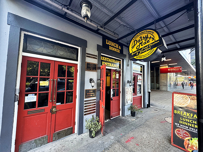 Those bright red doors aren't just an entrance&mdash;they're a portal to Southern breakfast nirvana in the heart of New Orleans.