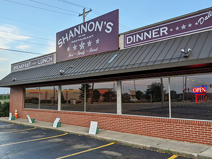 The unassuming brick exterior of Shannon's Five Star promises no frills, just honest food that keeps locals coming back for decades.