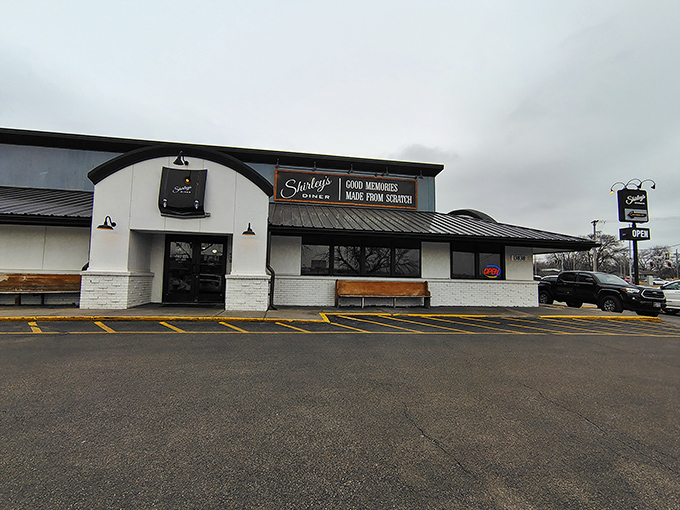 The unassuming exterior of Shirley's Diner promises what flashy establishments can't &ndash; authentic comfort food that speaks volumes without needing neon signs.