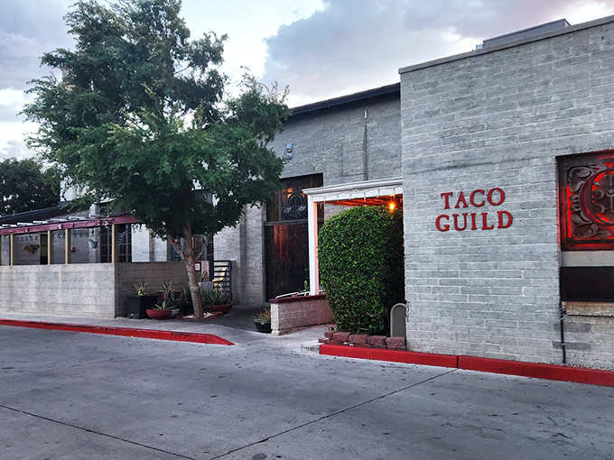 The unassuming exterior of Taco Guild belies the culinary revelation within. This converted church on 7th Street promises salvation for taco lovers.