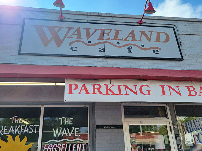 The iconic mug wall at Waveland Cafe isn't just decoration&mdash;it's a timeline of loyal customers and morning rituals spanning decades. 