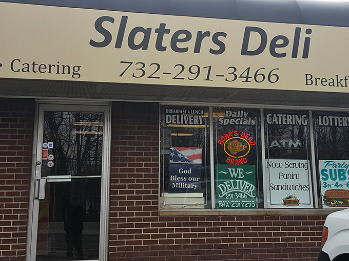 The unassuming brick fa&ccedil;ade of Slater's Deli hides culinary treasures within, like finding a Michelin star behind a convenience store sign.