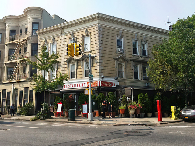 That classic corner storefront isn't just architectural eye candy&mdash;it's a beacon of breakfast hope on Washington Avenue, promising pancake nirvana inside.