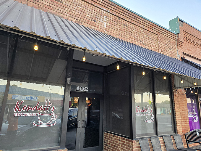 A humble brick storefront in Noble that doesn't brag about the culinary treasures waiting inside. Small-town charm with big-time flavor credentials.