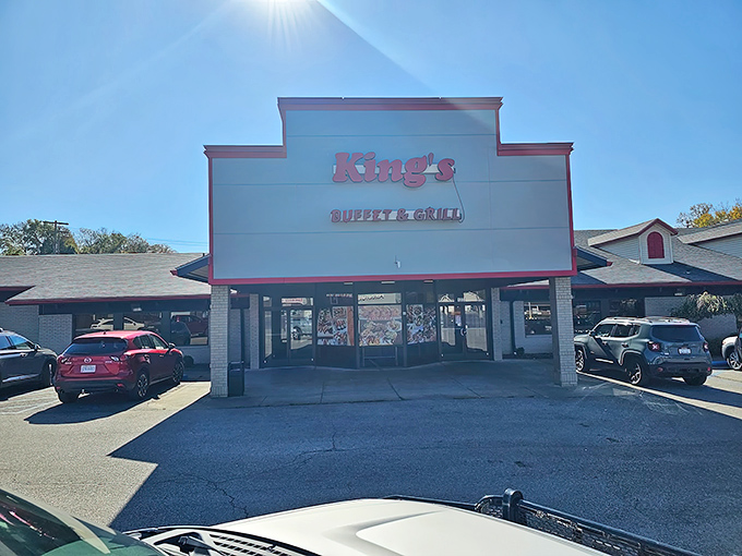 The unassuming exterior of King's Buffet & Grill hides a culinary wonderland within&mdash;like finding Narnia in a strip mall.