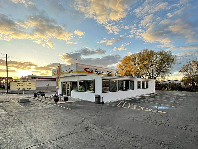 The unassuming white exterior of Express Cafe in Meridian might not scream "culinary destination," but locals know better. This breakfast institution has been serving Idaho since 1988.