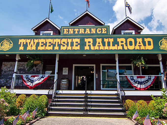 Colorful carousels and carnival rides dot the landscape at Tweetsie, where the Blue Ridge Mountains provide a stunning natural backdrop for old-fashioned fun.