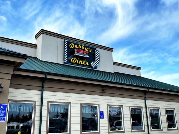 That neon sign against the Oregon sky isn't just advertising&mdash;it's a time portal disguised as a diner. Welcome to 1955!