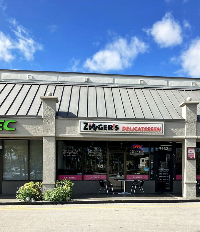The unassuming storefront of Zinger's might not stop traffic, but locals know this Boca Raton treasure is where matzo ball magic happens.