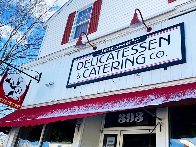 Jerome's classic storefront with its red awning and vintage signage isn't trying to win beauty pageants&mdash;it's too busy making extraordinary sandwiches instead.