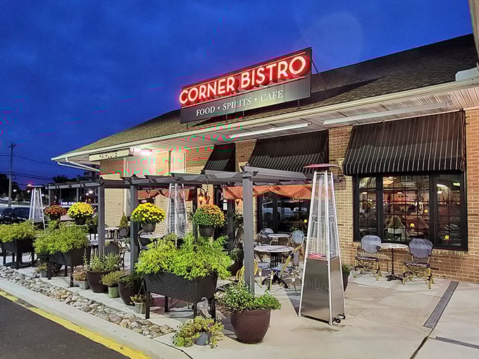 The neon glow of Corner Bistro's sign isn't just illumination&mdash;it's an invitation to culinary bliss in Wilmington's dining landscape.