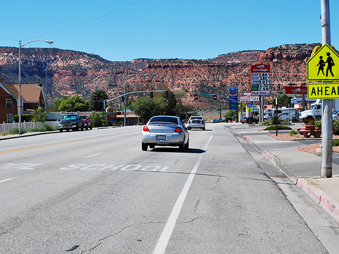 Downtown Kanab welcomes you with its classic Western charm, red rock backdrop, and the promise of adventure just beyond the traffic light.