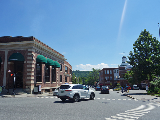 Main Street magic in Hanover, where New England charm meets Ivy League intellect. The perfect small-town intersection where you might accidentally learn something between coffee stops.