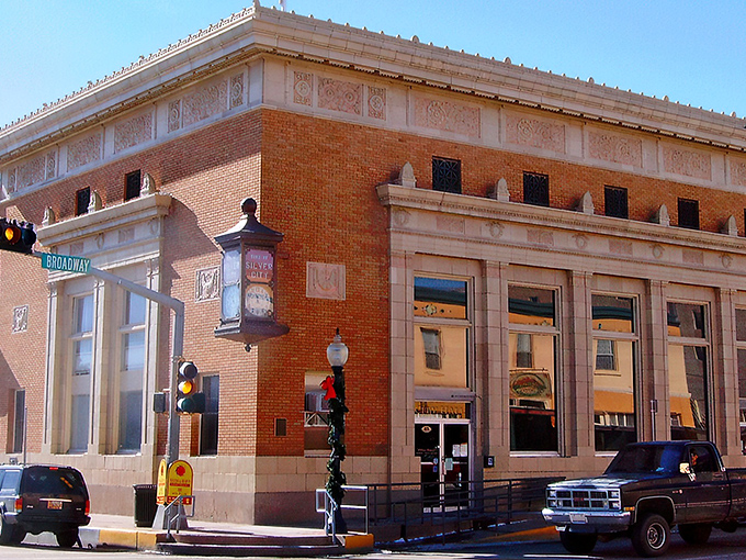 Downtown Silver City stretches before you like a movie set where the Wild West meets artistic revival, complete with historic storefronts and mountain-framed horizons.