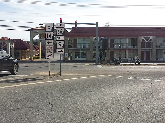 Main Street whispers stories of simpler times, where stone buildings stand like sentinels guarding Mountain View's unhurried charm.