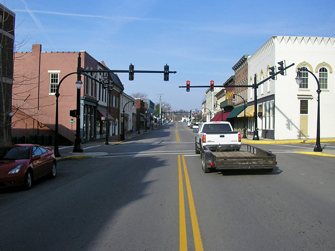 Main Street Stanford looks like it's waiting for a movie crew&mdash;but this isn't a set, it's genuine small-town America preserved in living color.