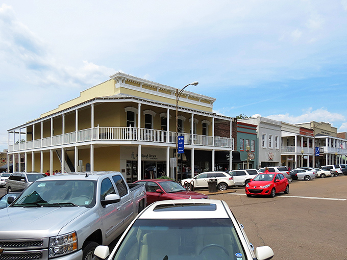 Oxford's historic Square welcomes you with colorful storefronts that look like they've been waiting decades just to make your Instagram feed jealous.