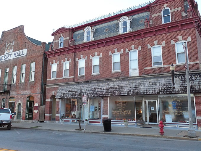 Downtown Hermann looks like a movie set where time decided to take a leisurely coffee break sometime around 1890.