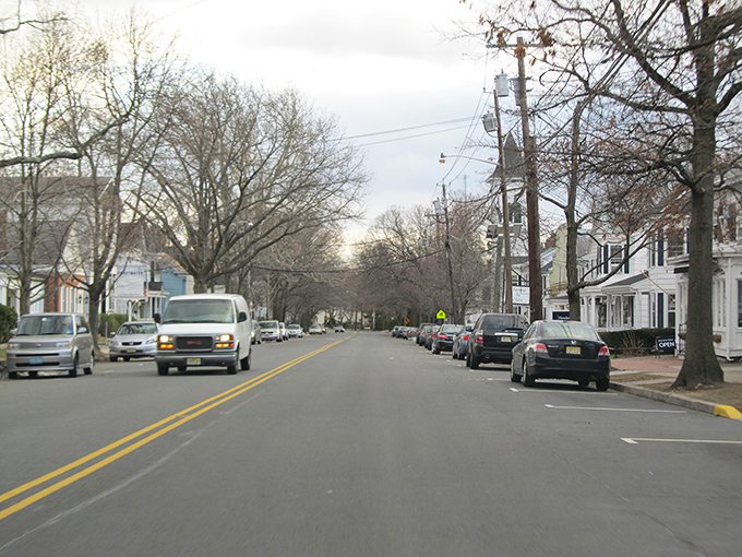 Classic colonial charm lines Main Street in Cranbury, where historic homes stand proudly as if time decided to take a permanent vacation.