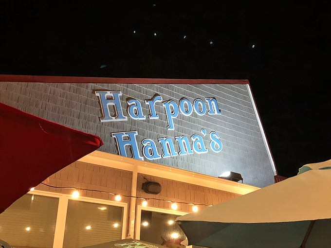 The classic blue sign beckons like a lighthouse for hungry travelers &ndash; promising delicious refuge from typical beach town fare.