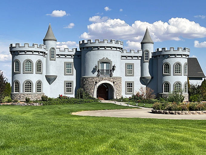 Who needs Europe? This fairy-tale castle rises from Idaho's landscape like a medieval mirage, complete with turrets and towers that would make Cinderella feel right at home.