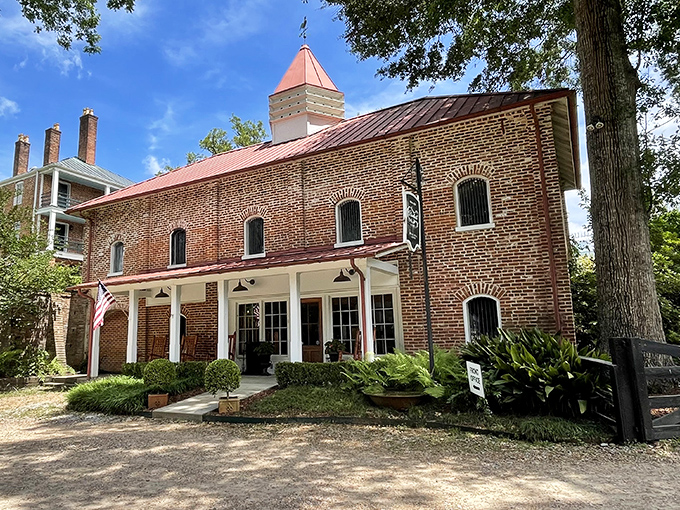 The castle's brick exterior with crenellated walls isn't just for show&mdash;it's your first clue that dinner tonight will be anything but ordinary.