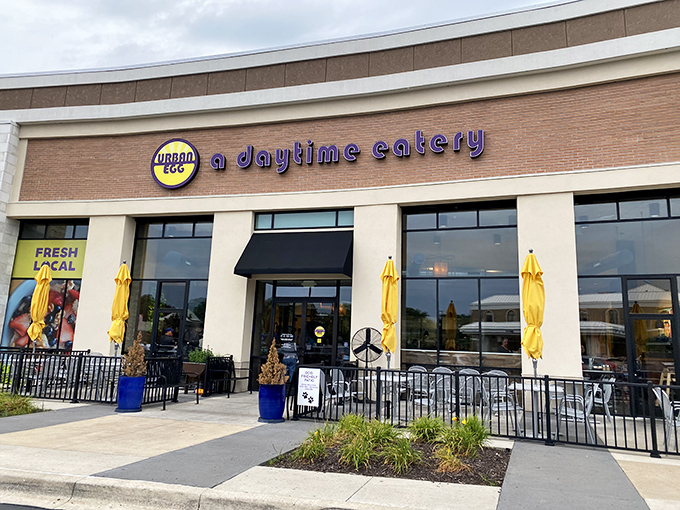 The bright yellow umbrellas outside Urban Egg aren't just for show&mdash;they're beacons guiding breakfast enthusiasts to their morning salvation.