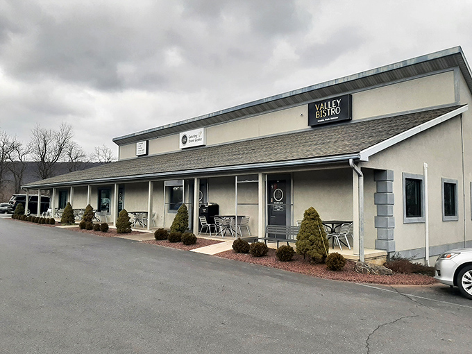 Valley Bistro's unassuming exterior hides culinary treasures within – like finding a Michelin-starred restaurant in your neighbor's garage.