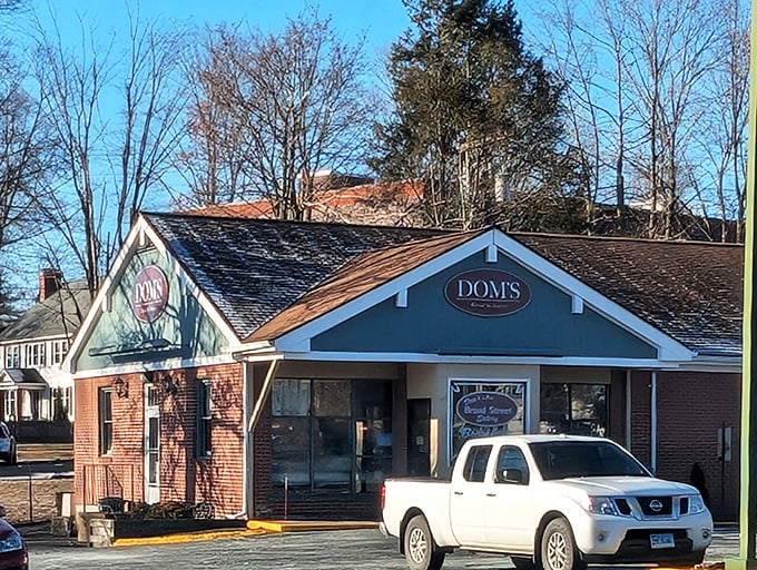 The blue-roofed beacon of breakfast bliss stands ready to welcome hungry Windsor residents. No fancy frills, just honest-to-goodness comfort food awaits inside. 