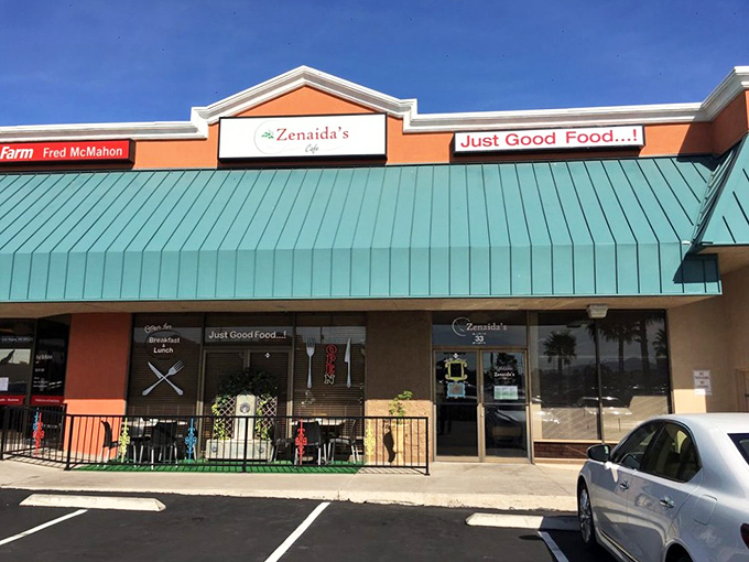 Zenaida's distinctive green awning proudly announces "Just Good Food&hellip;!" A promise that turns out to be the understatement of the Las Vegas dining scene.