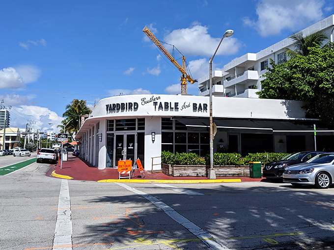 Corner real estate never looked so inviting! Yardbird's unassuming exterior on Miami Beach belies the Southern comfort revolution happening inside.