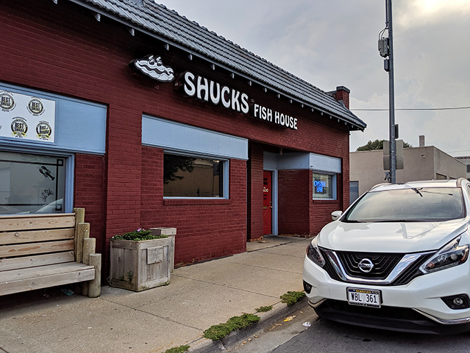 The unassuming brick exterior of Shucks Fish House hides seafood treasures that would make Neptune himself jealous. Sometimes the best culinary adventures begin in the most modest settings.