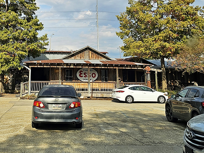 The humble exterior of Parrain's still proudly displays its gas station roots. Who knew an Esso sign would become the beacon for seafood pilgrims?