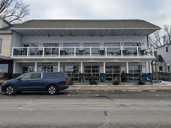 The unassuming exterior of Marine City Fish Company hides culinary treasures within. Like a seafood speakeasy, it's Michigan's best-kept secret on the St. Clair River.