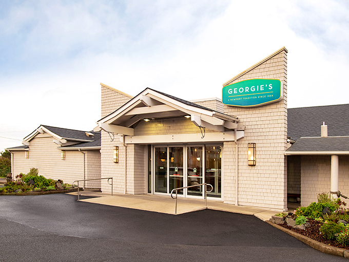 The unassuming exterior of Georgie's belies the culinary treasures within, like finding a pearl inside an ordinary-looking oyster.