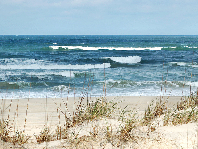 Miles of untouched shoreline stretch before you, where tire tracks in the sand are the closest thing to rush hour traffic you'll find.