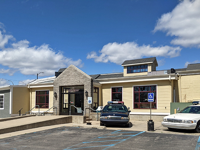 The unassuming exterior of the Ypsilanti Automotive Heritage Museum houses treasures that would make any car enthusiast's heart race faster than a Hudson Hornet on the final lap.