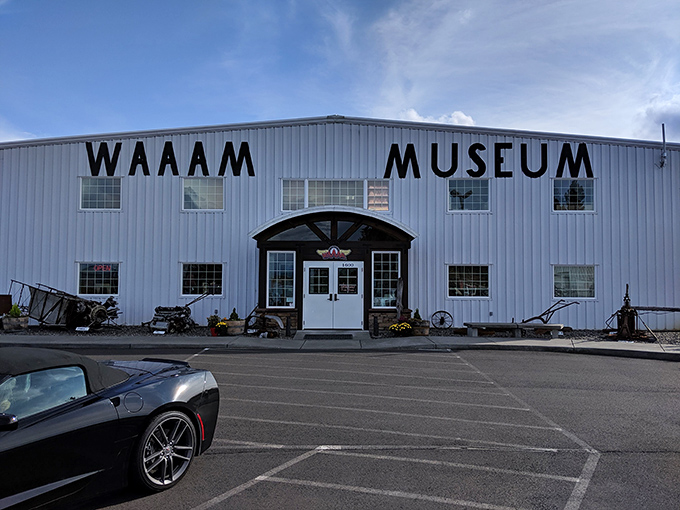 The unassuming exterior of WAAAM belies the mechanical treasures within&mdash;like finding a time capsule disguised as an airplane hangar in the Hood River countryside.