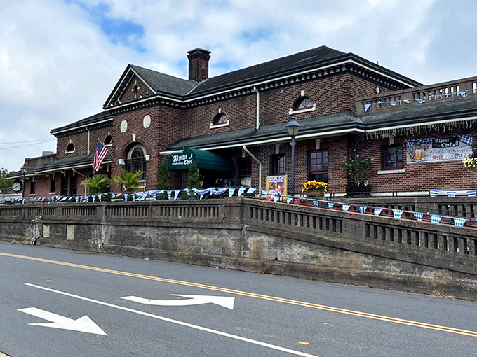 The Alpine Chef's charming brick exterior feels like stumbling upon a secret portal to Bavaria in downtown Fredericksburg.