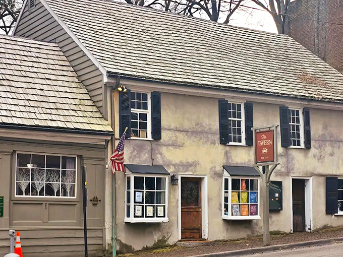 The Tavern's 1779 facade stands like a colonial time capsule with guest rooms that once housed presidents, kings, and weary travelers seeking a good night's rest and a hearty meal.