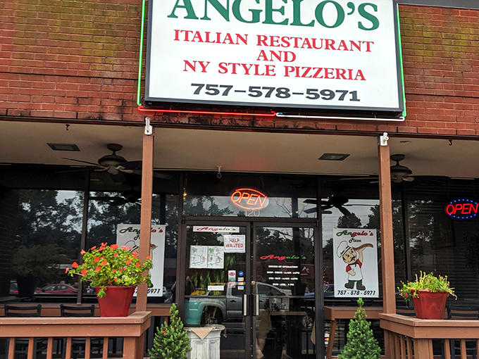 Angelo's modest brick exterior might not scream "culinary destination," but like your favorite paperback novel, it's what's inside that counts.