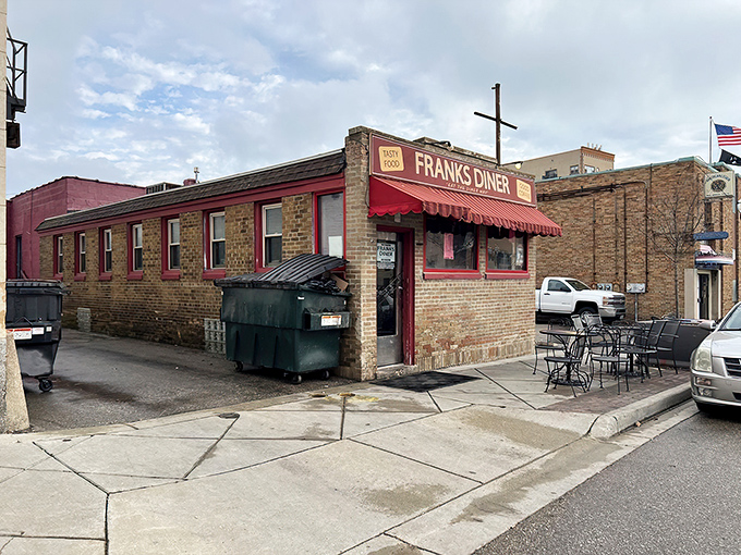 The unassuming brick exterior of Frank's Diner hides a culinary time machine. This historic railroad dining car has been serving Kenosha's hungry masses for generations.