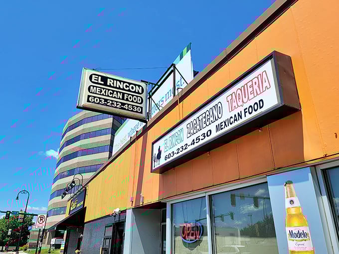 The unassuming orange exterior hides culinary treasures within &ndash; like finding a diamond in a strip mall setting.