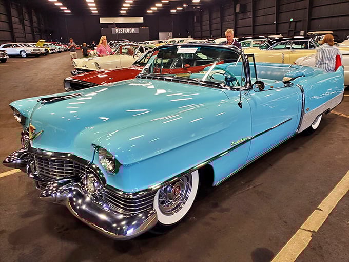 The Cadillac Eldorado in baby blue&mdash;when cars had fins, America had swagger, and gas was cheaper than coffee.