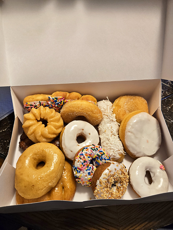A dozen reasons to be the office hero on Monday morning. Just try making it home without sneaking at least one from the box.