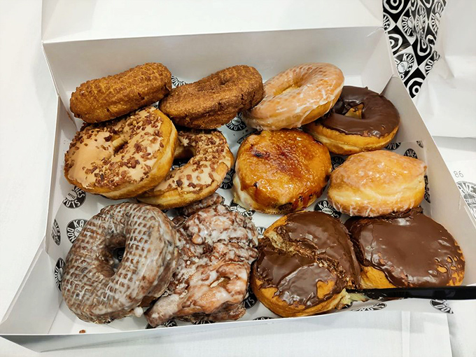 The only math problem worth solving: how many donuts can fit in a box versus how many you can eat before reaching your destination.