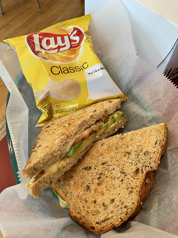 The sandwich that launched a thousand lunch breaks &ndash; multigrain bread, fresh vegetables, and the promise of potato chips on the side.