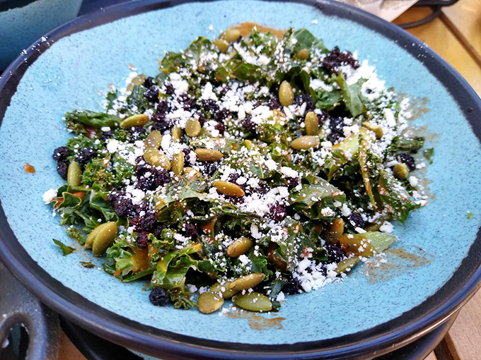 A kale salad that even vegetable skeptics would devour, proving that healthy eating doesn't have to feel like punishment.
